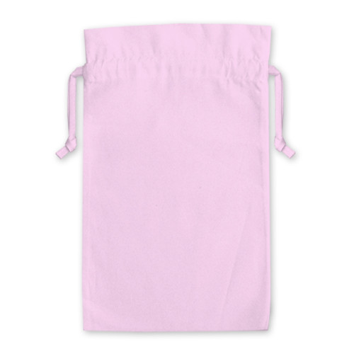 Pale Pink Cotton Drawstring Bag 25x36cm | Drawstring Packaging Bags ...