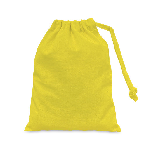 Yellow Cotton Drawstring Gift Bag 15x20cm | The Clever Baggers