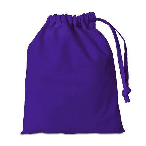 Purple Cotton Drawstring Bag 20x24cm | Drawstring Gift Bags | The ...