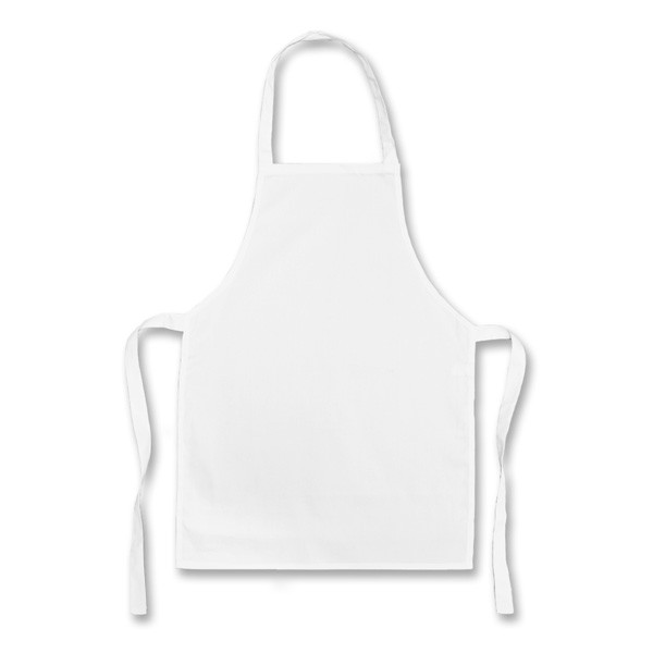 White Polycotton Small Apron | Polycotton Aprons | The Clever Baggers
