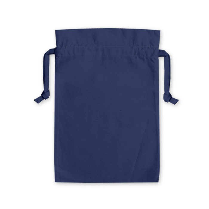 Navy Blue Cotton Drawstring Bag 20x28cm | Drawstring Gift Bags | The ...