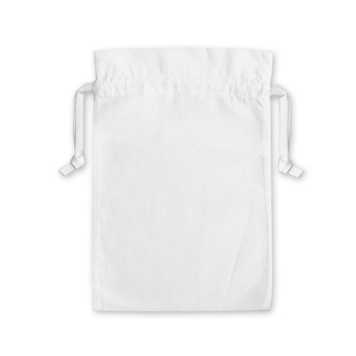 White Cotton Drawstring Bag 20x28cm | Drawstring Gift Bags | The Clever ...