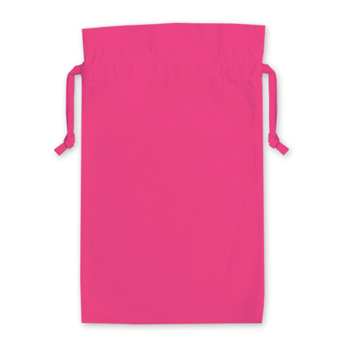 Pink Cotton Drawstring Gift Bag 25x36cm | The Clever Baggers