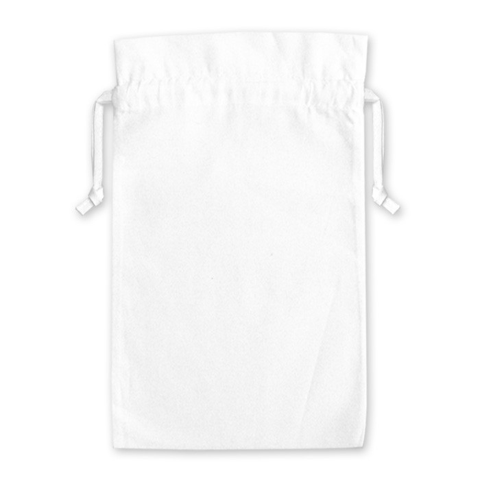 White Cotton Drawstring Bag 25x36cm | Drawstring Gift Bags | The Clever ...