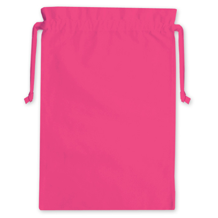 Raspberry Cotton Drawstring Bag 30x44cm | Drawstring Packaging Bags ...