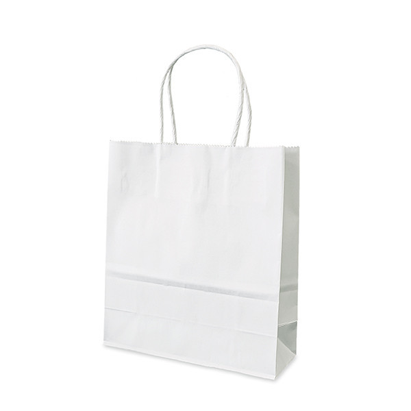 25 White Paper Bags 19x21x8cm | Eco-Friendly Gift and Retail Shopping ...