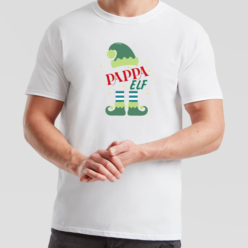 Festive Pappa Elf | Christmas T-Shirts | The Clever Baggers