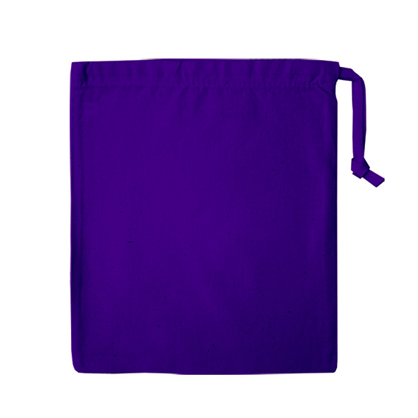Purple Cotton Drawstring Bag 20x24cm | Drawstring Gift Bags | The ...
