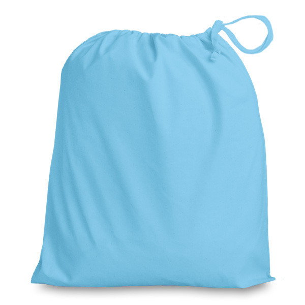 Light Blue Cotton Drawstring Gift Bag 38x43cm | The Clever Baggers