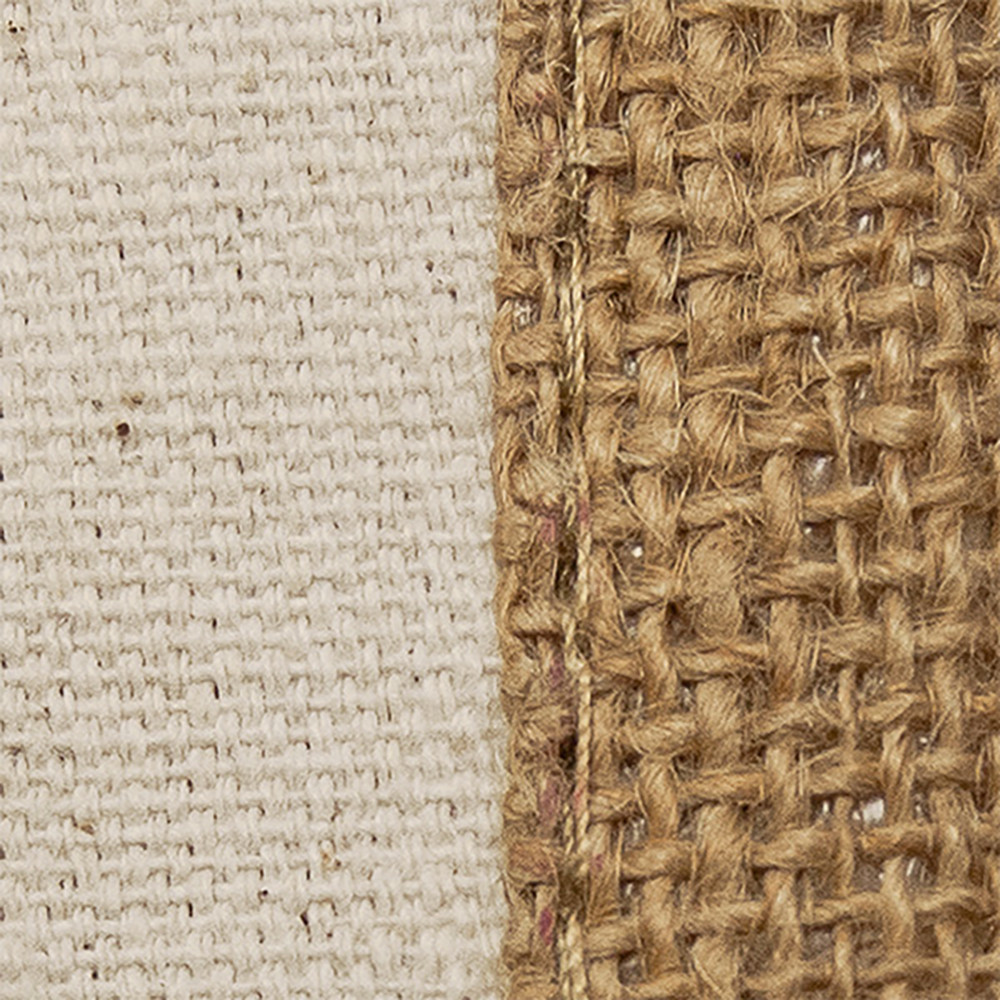 Cotton Canvas & Jute Box Tote Bag | Short Handle Tote Bags | The Clever ...