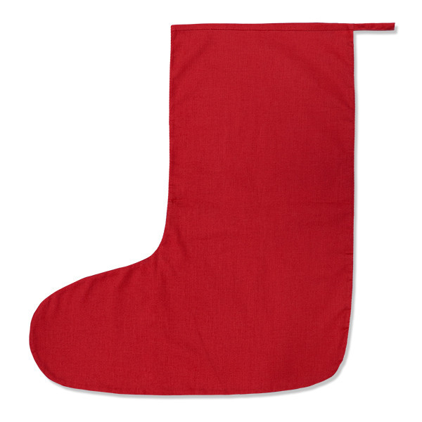 Red Cotton Christmas Stocking 28x57cm | Fabric Craft Projects | The ...